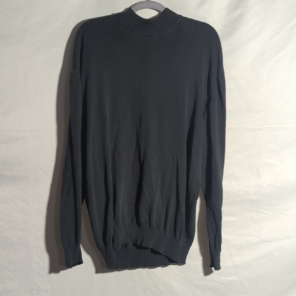 Murano | Sweaters | Murano Mens Crewneck Sweater In Deep Black | Poshmark